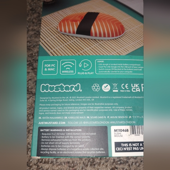 Mustard | Video Games & Consoles | Sushi Mustard Quality Mouse Wireless ...